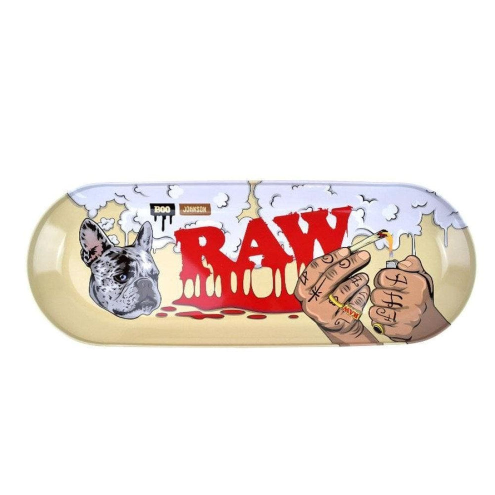 Raw x Boo Johnson Skate Deck Rolling Tray – The Smoky Rolling